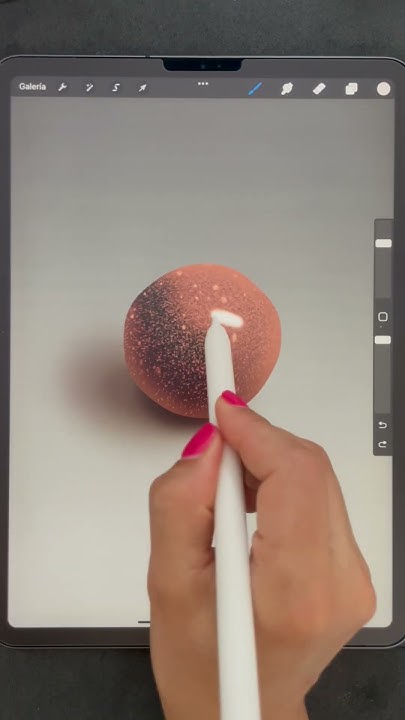 Drawing a chocolate ball. #satisfying #whopper #procreate #ipad # ...