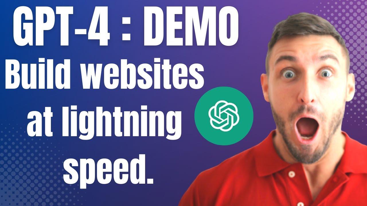 GPT 4 Build websites at lightning speed . #gpt4 #gpt #chatgpt #openai ...
