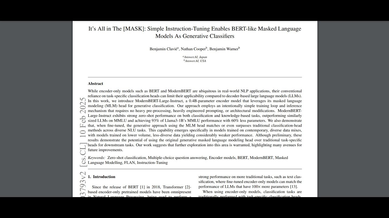 It's All in The [MASK]: Simple Instruction-Tuning Enables BERT-like ...