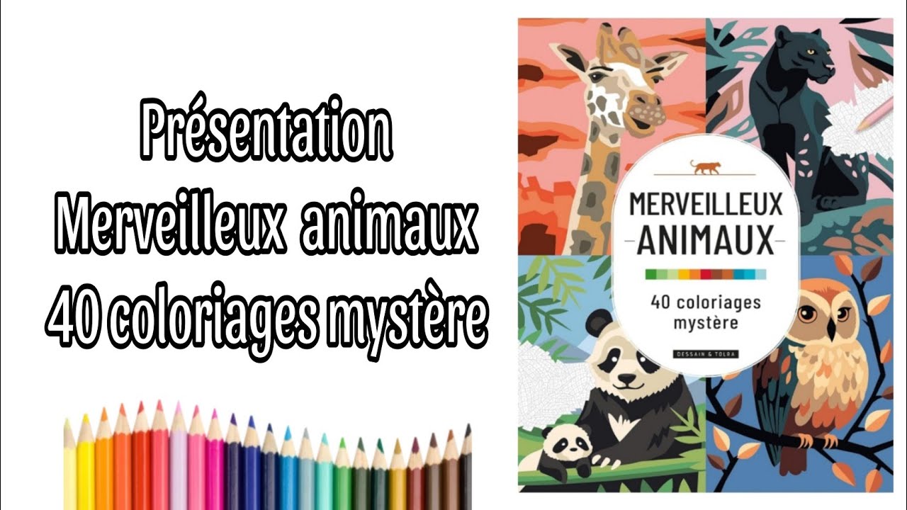 Présentation : Merveilleux Animaux 40 coloriages mystère (Dessain ...