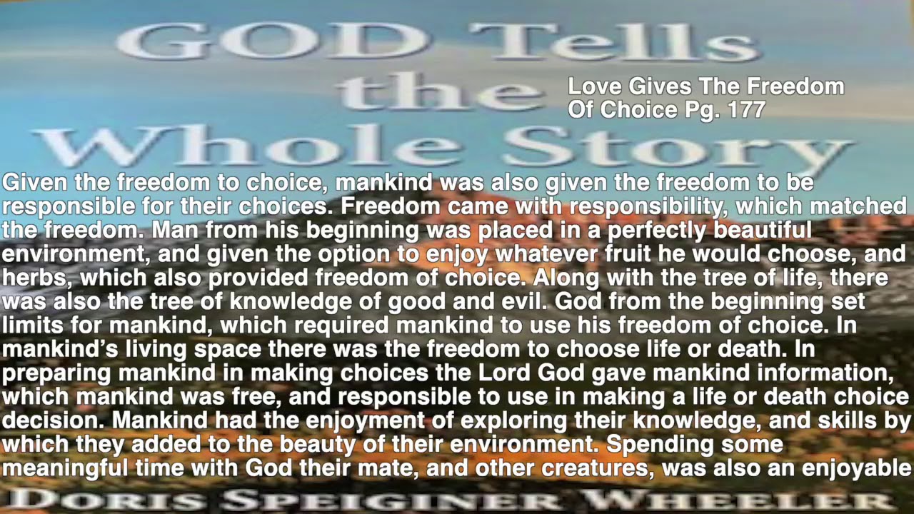 Love Gives The Freedom Of Choice - YouTube