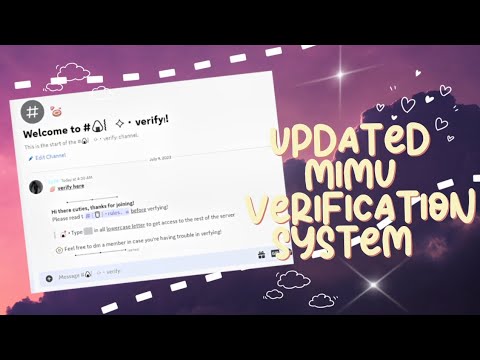 Updated mimu bot verification || aesthetic verification system || 2023 || #lyratech - YouTube