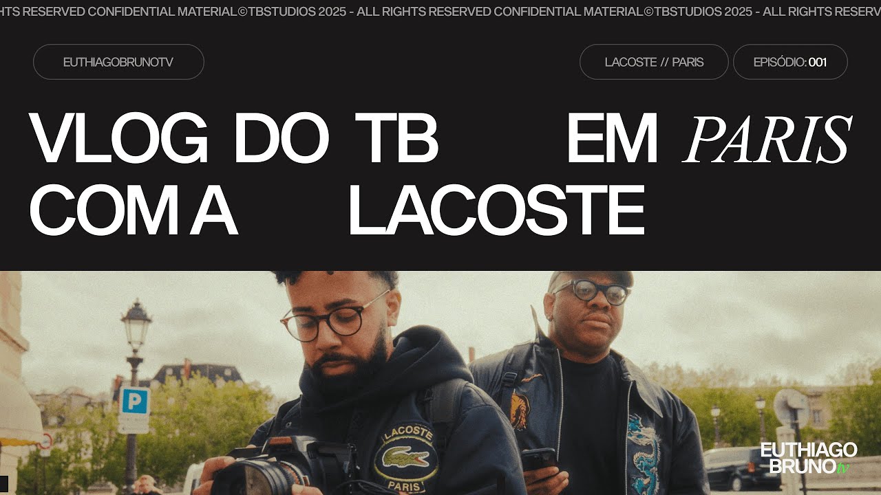 Vlog do TB em Paris com a Lacoste | Episódio 1 - YouTube