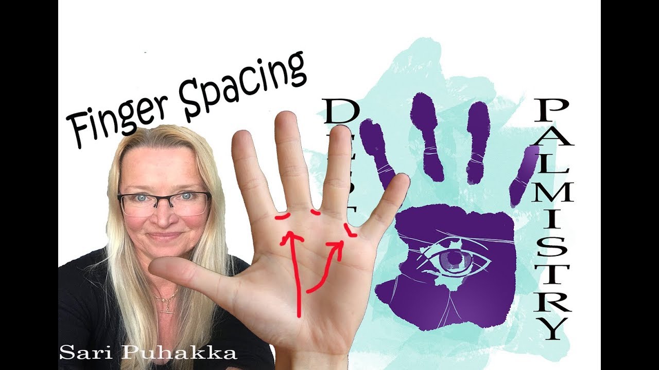 Finger spacing in palmistry - Meaning of wide Gaps - YouTube