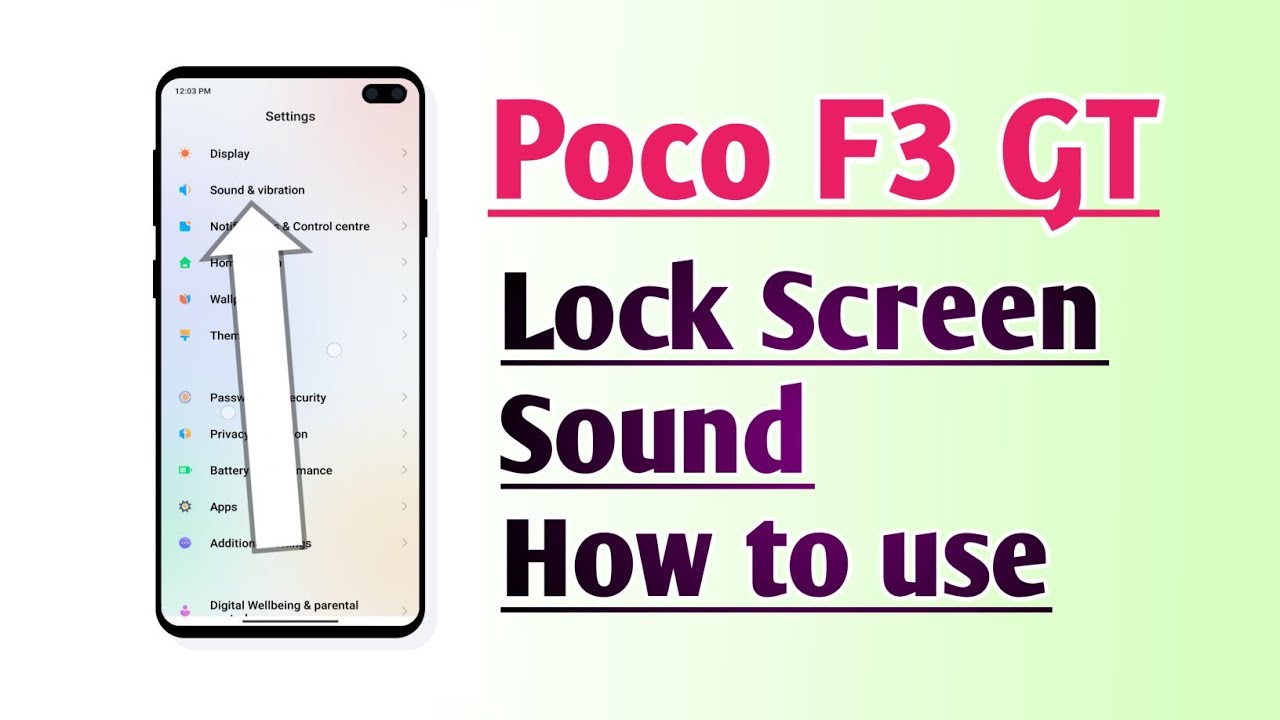 Poco F3 GT Lock Screen Sound setting How to use - YouTube