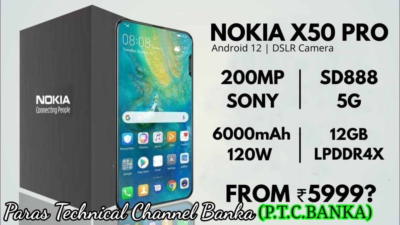 #Nokia X50 Pro - 5G,Snapdragon 888, 200MPCamera, 12GB RAM,6000mAh ...