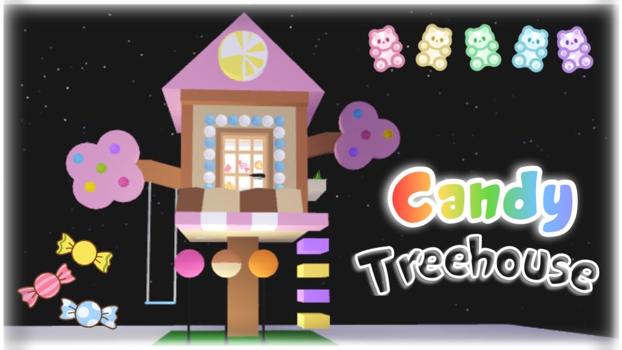 CANDY Tree House Speed Build 🍬 (Glitch Build) - Adopt Me Speed Build ...