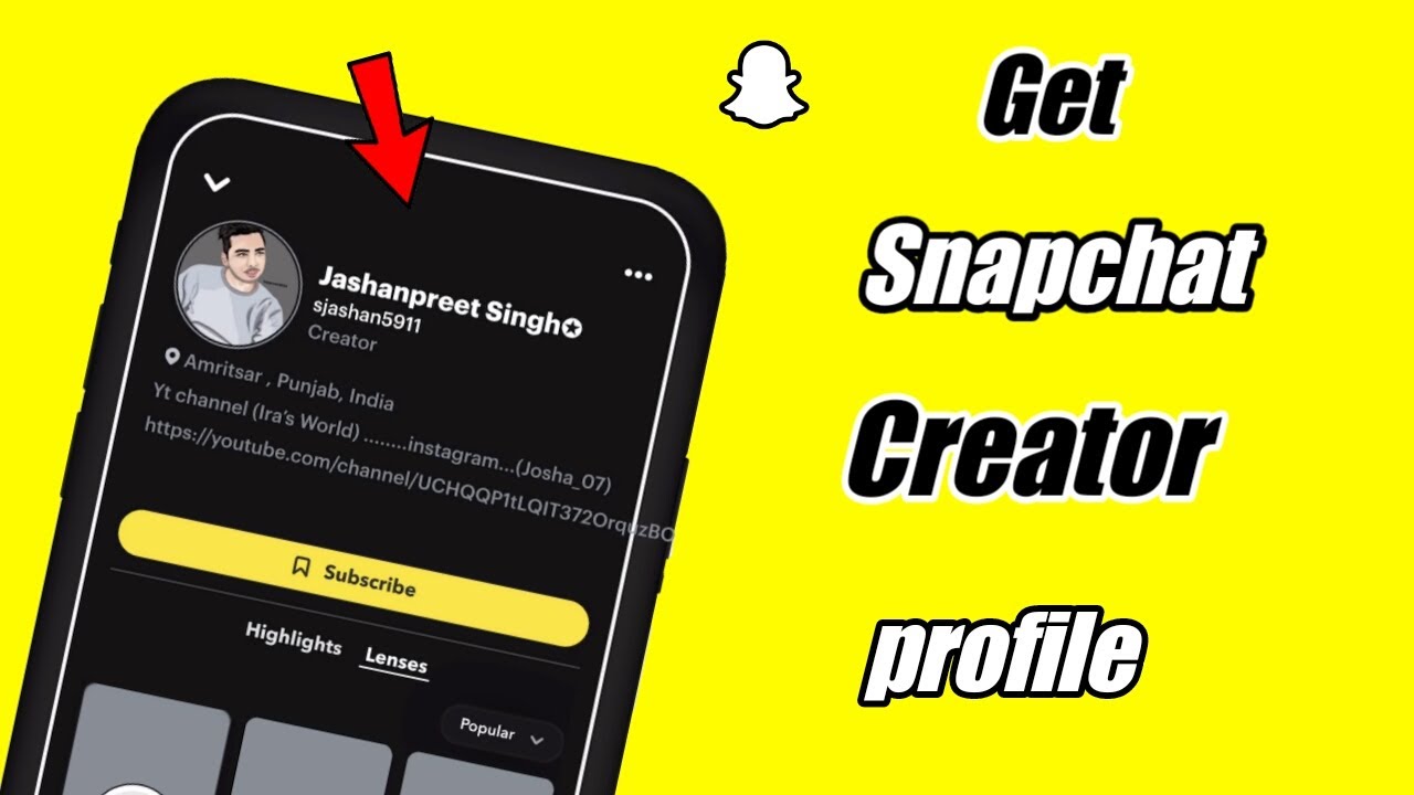 How to get Snapchat Creator Profile || Create Snapchat Creators Profile ...