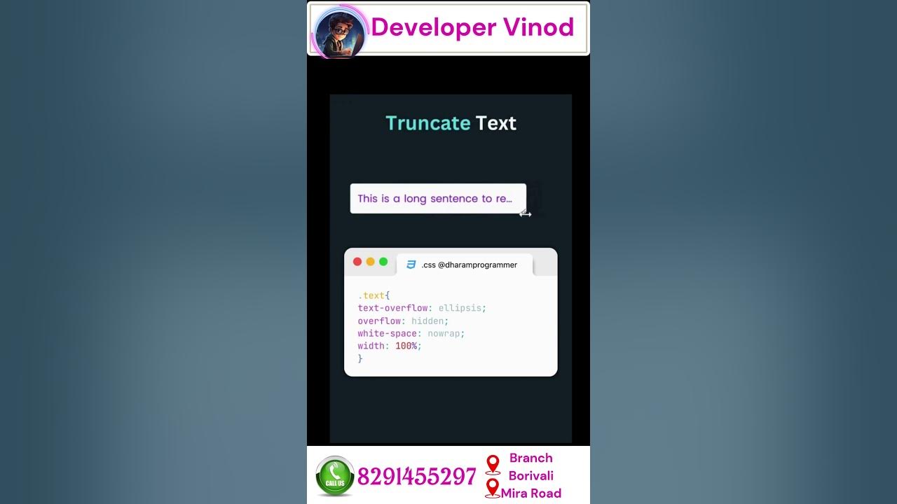 Truncating Text with CSS: Creating Clean and Concise Layouts ️ (Top 5 Techniques) - YouTube