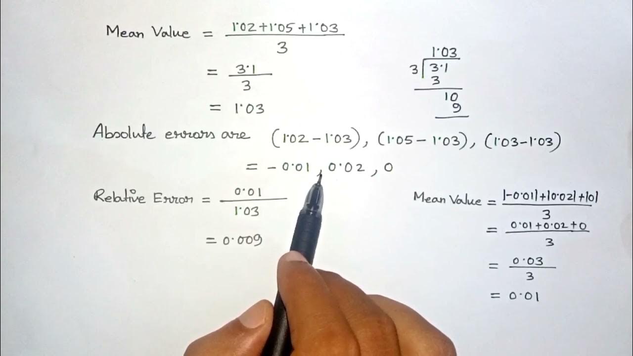 Errors analysis Errors in measurements define absolute error Relative Error how to calculate ...