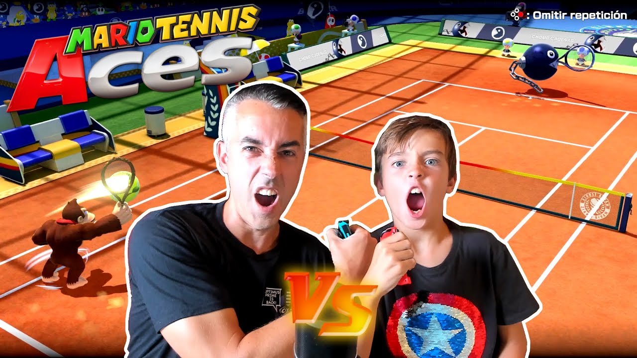MARIO TENIS ACES - DUELO CON PAPACHETADO - YouTube