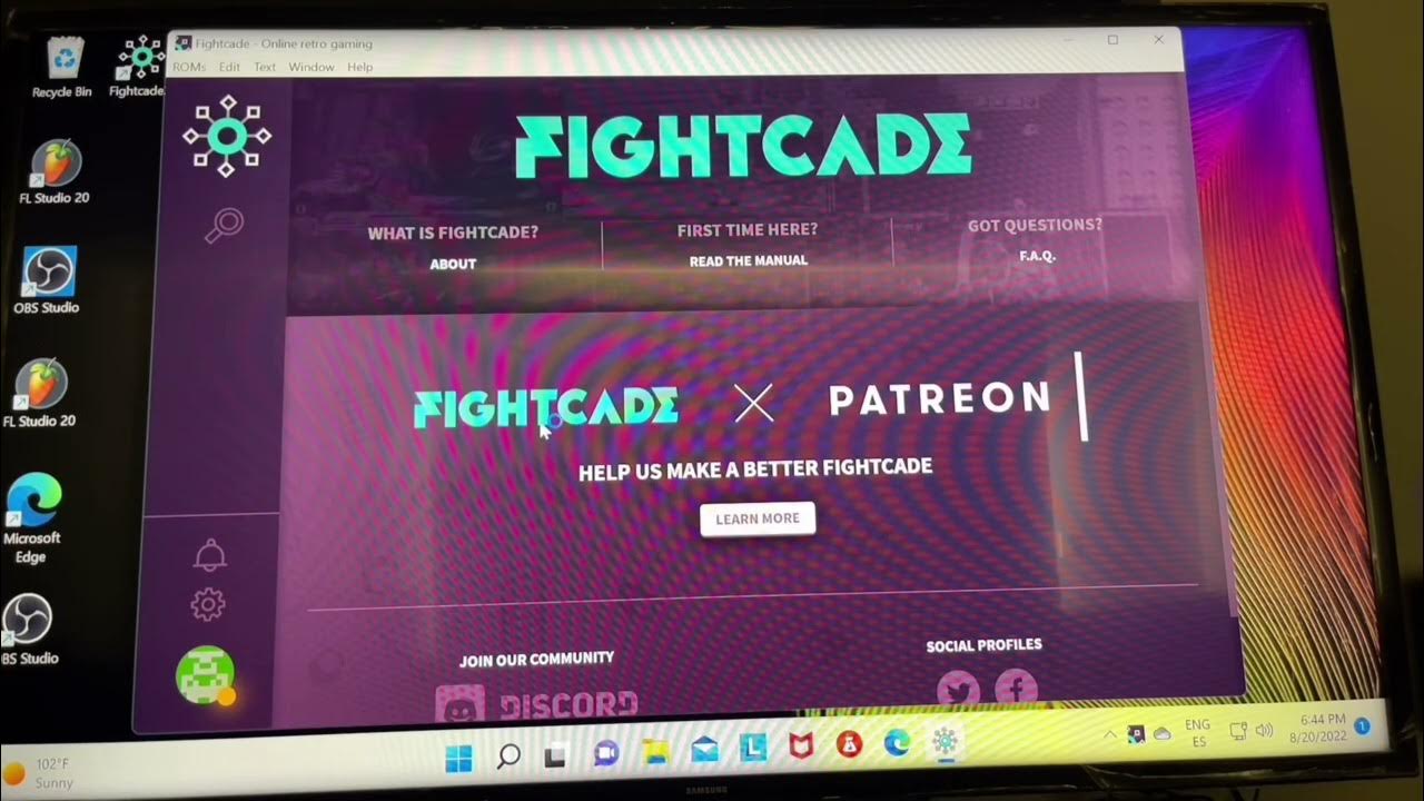 Cómo instalar fightcade y jugar (the king of fighters) en línea - YouTube