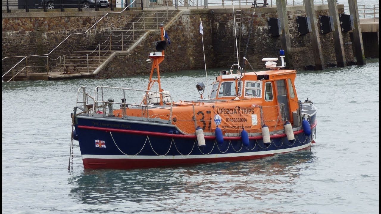 Trip on old Walmer Lifeboat at Illfracombe - YouTube