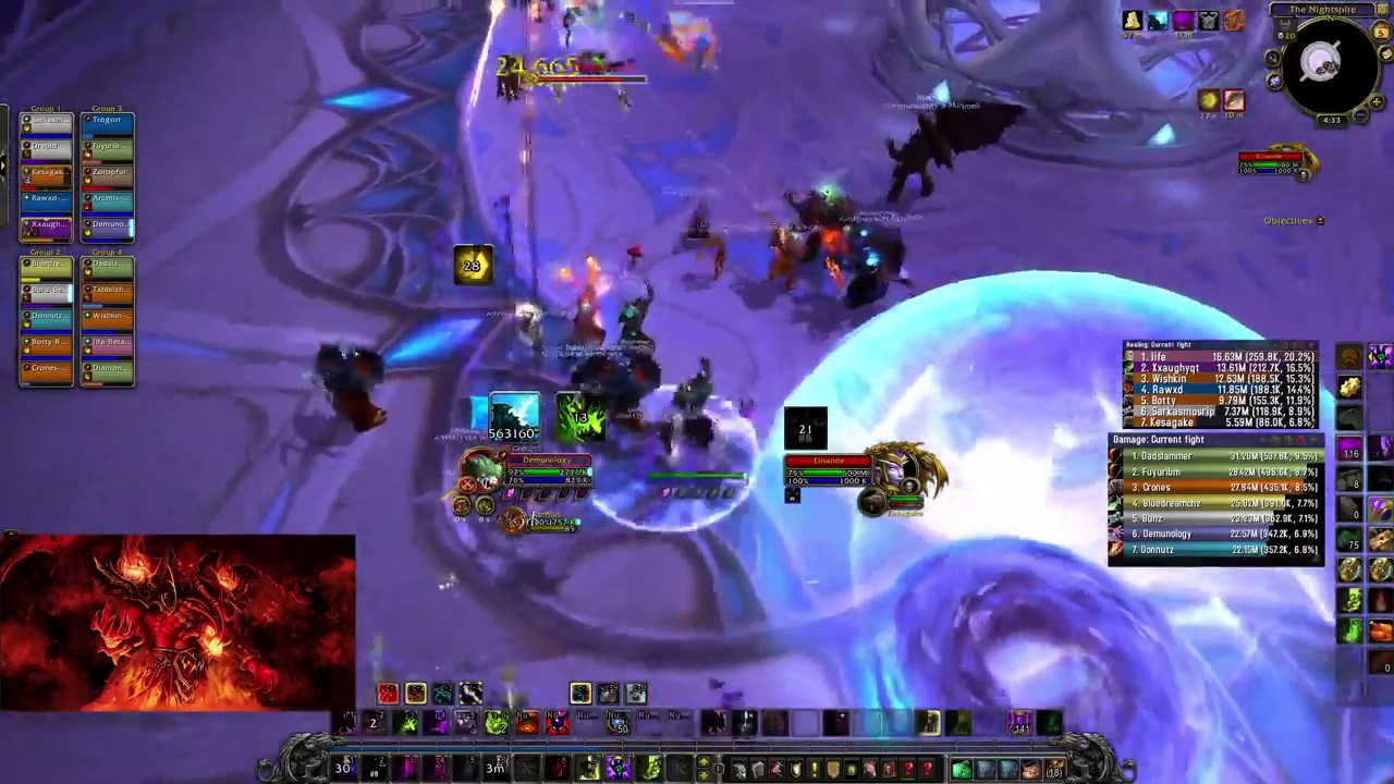 Mythic Grand Magistrix Elisande Best Pull, Nighthold, Demonology ...