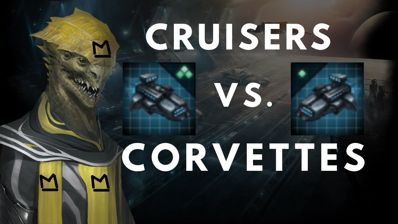 Stellaris Cruisers vs Corvettes - Are Fighters Really That Good? - YouTube
