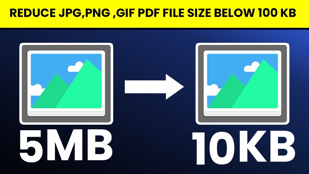 How to Reduce Size of any "JPG, PDF" file Upto 100 kb Just 50 Second ...