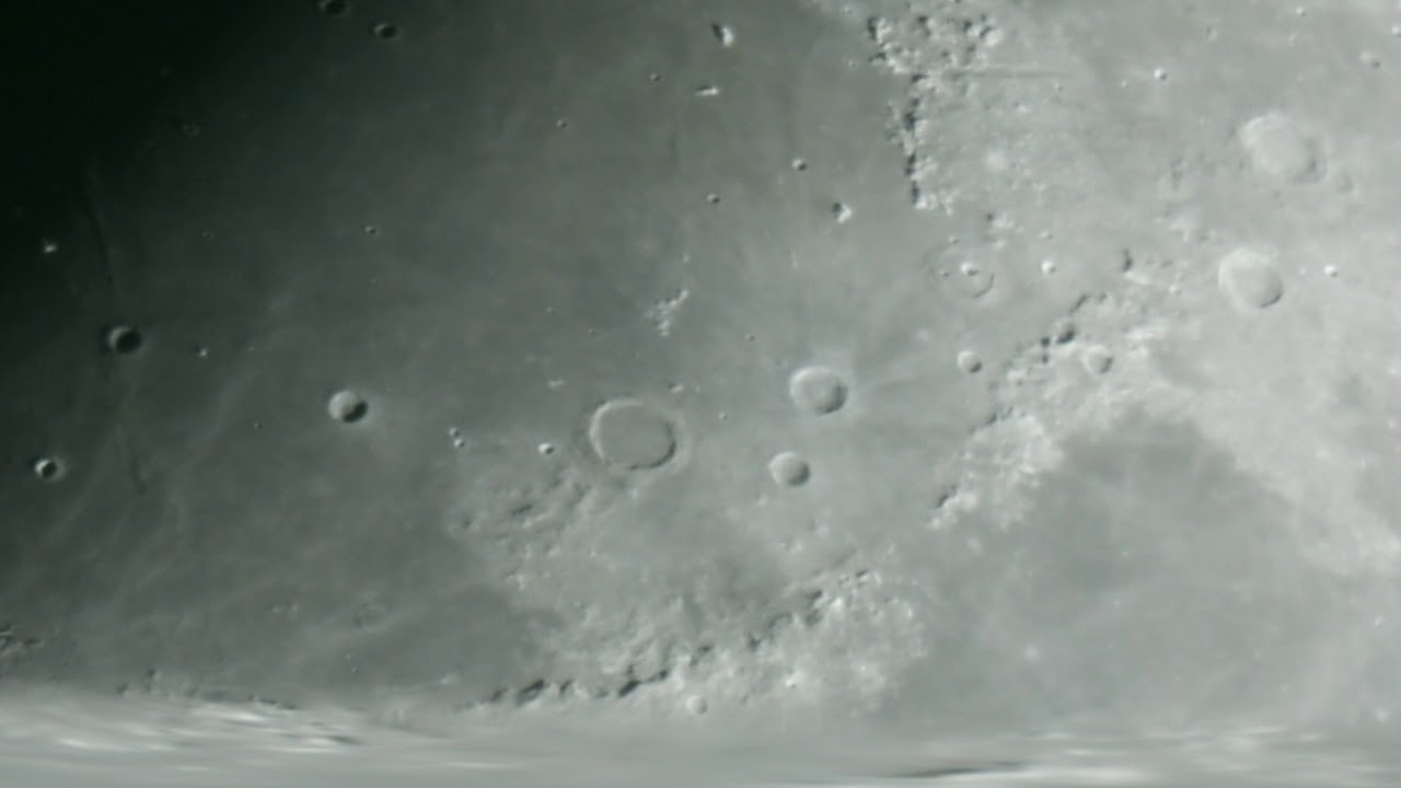 The Moon Live Footage 14 inch telescope April 2018 - YouTube