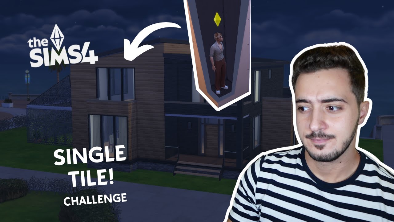 From 1 Tile to a Real House?! The Sims 4 Tile Challenge - YouTube