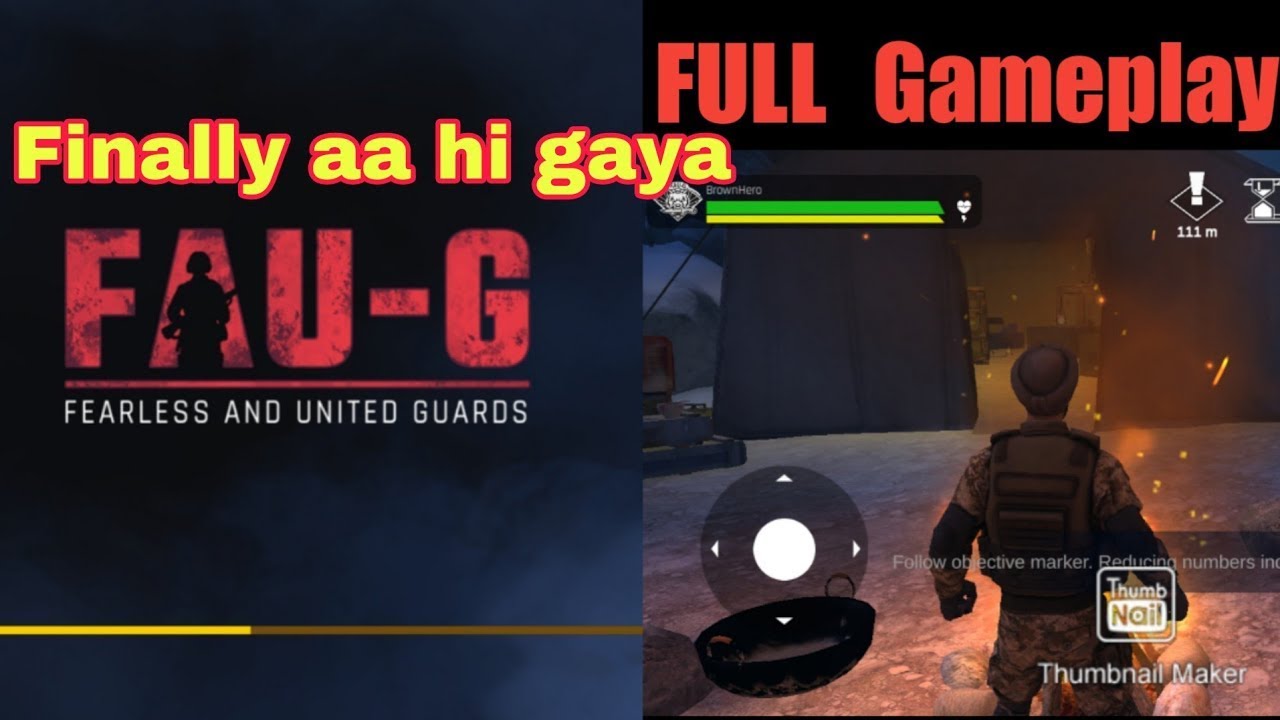 FAUG first gameplay - YouTube