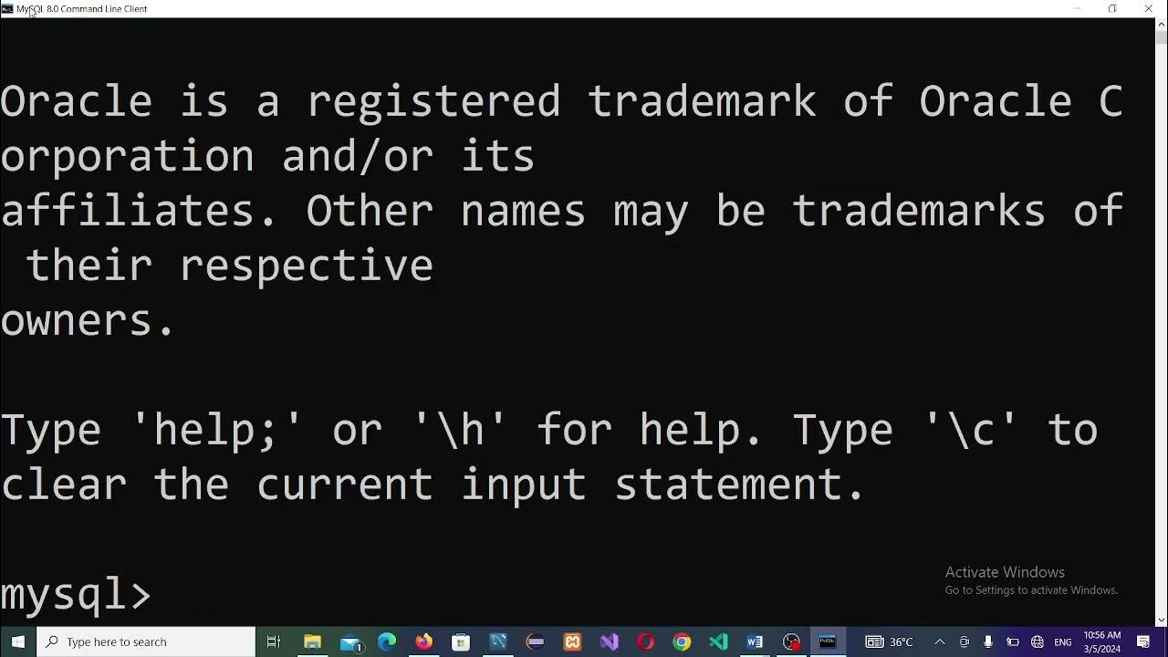 Intro to Mysql database Video1 - YouTube