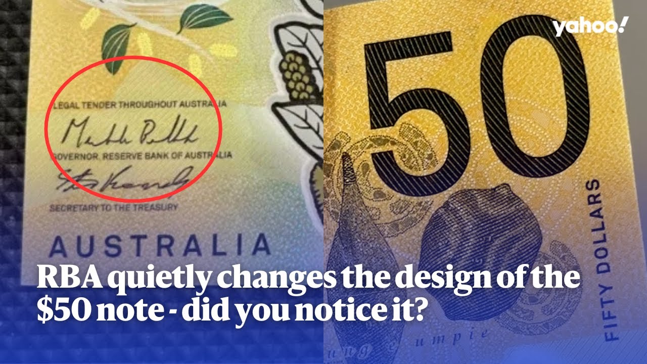 RBA quietly changes the design of the $50 note - did you notice it ...