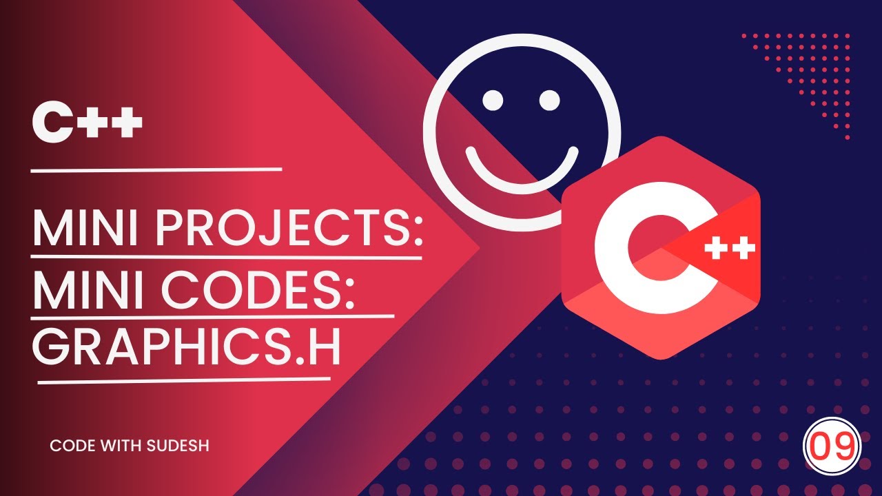 C Mini Projectcode No 8 Creating A Smile Emoji In C With The Help Of Graphics Function