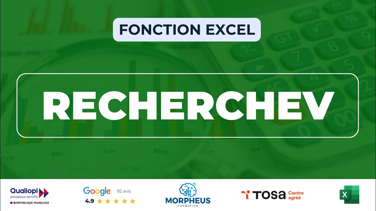 Comment utiliser la fonction RECHERCHEV sur Excel ? - YouTube