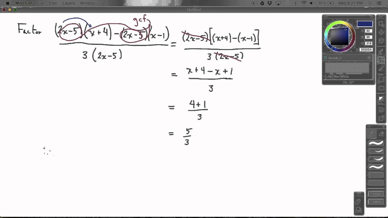 Factor 2x 5 x 4 2x 5 x 1 3 2x 5 YouTube