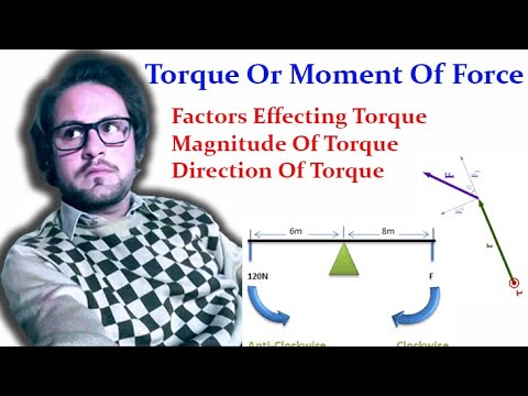 Torque or moment of force | Factors effecting torque | class 11 physics ...