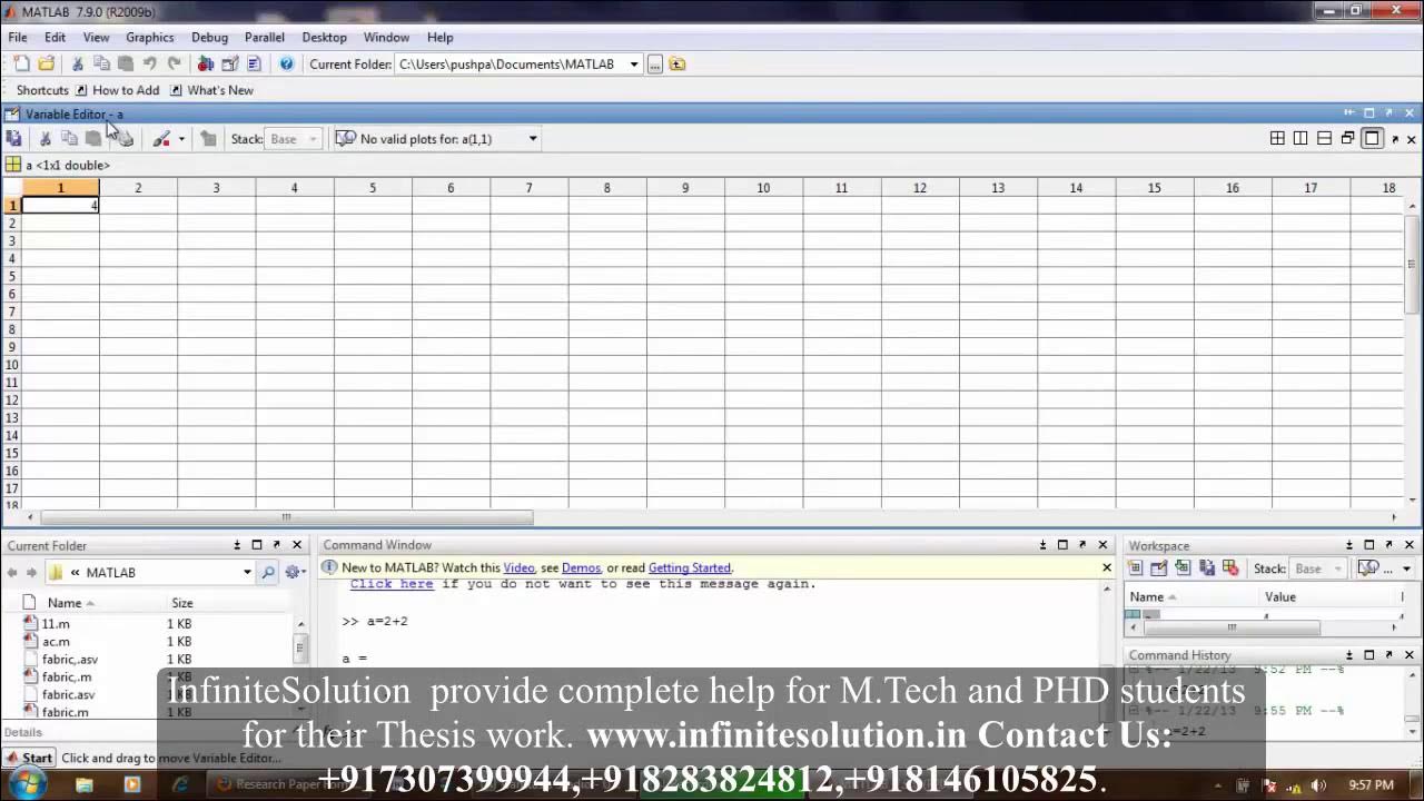 Matlab tutorial for Beginners| +91-9872993883 for query| Module-1 | - YouTube