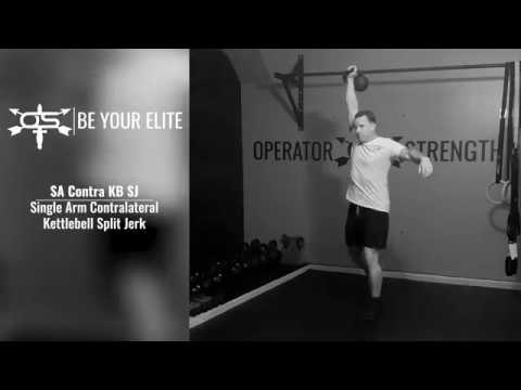 Single Arm Contralateral Kettlebell Split Jerk - YouTube