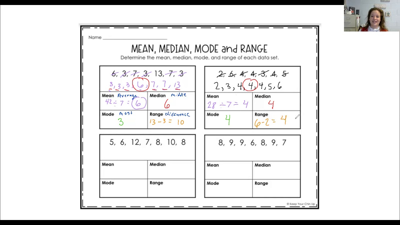 Math Grade 6 6.SP.3 Mean, Median, Mode, & Range - YouTube