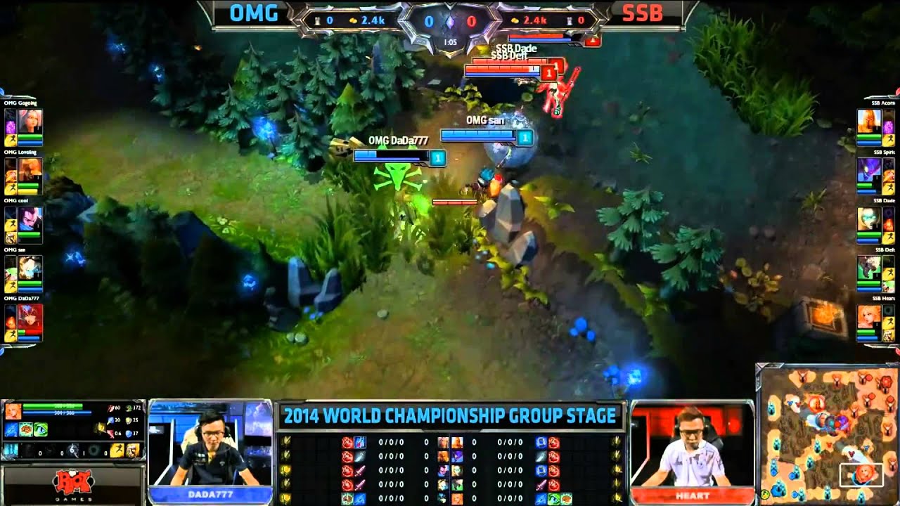 Samsung Blue Deft Firstblood - OMG vs SSB (S4 Worlds) - YouTube