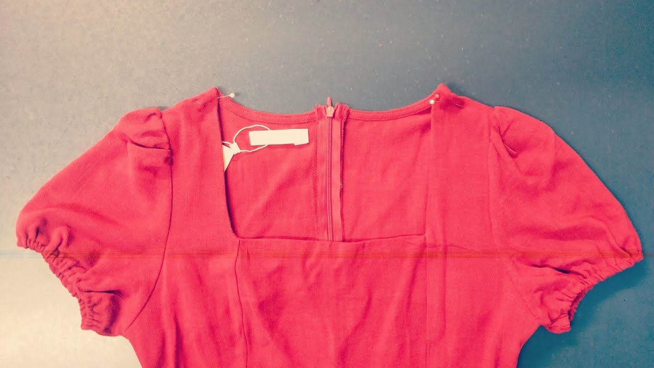 How to fix low U neck dress/ low cut neck line dress, from shoulder ...