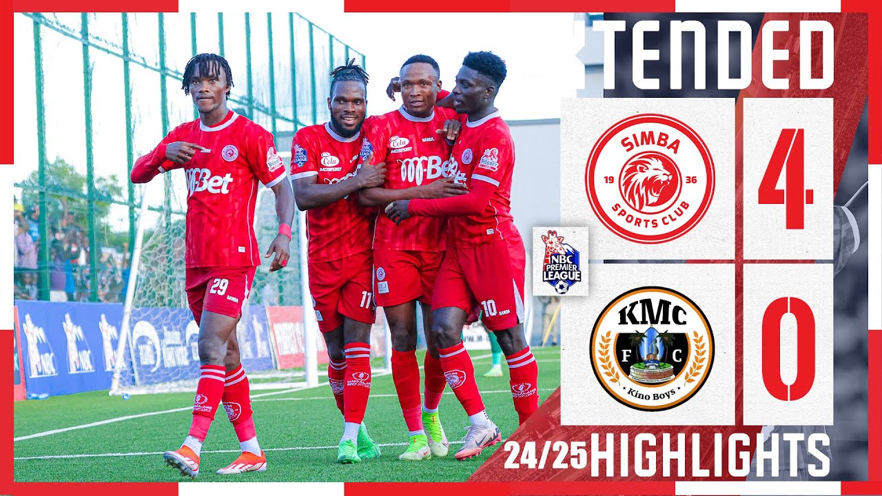 LIGI KUU YA NBC | SIMBA SC {4} VS KMC FC {0} - YouTube