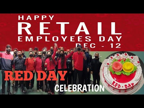 Red Day celebration with all staff.. retail employee day.. #emotional # ...