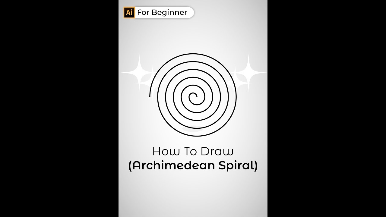 How to Make Spiral in Adobe Illustrator - YouTube