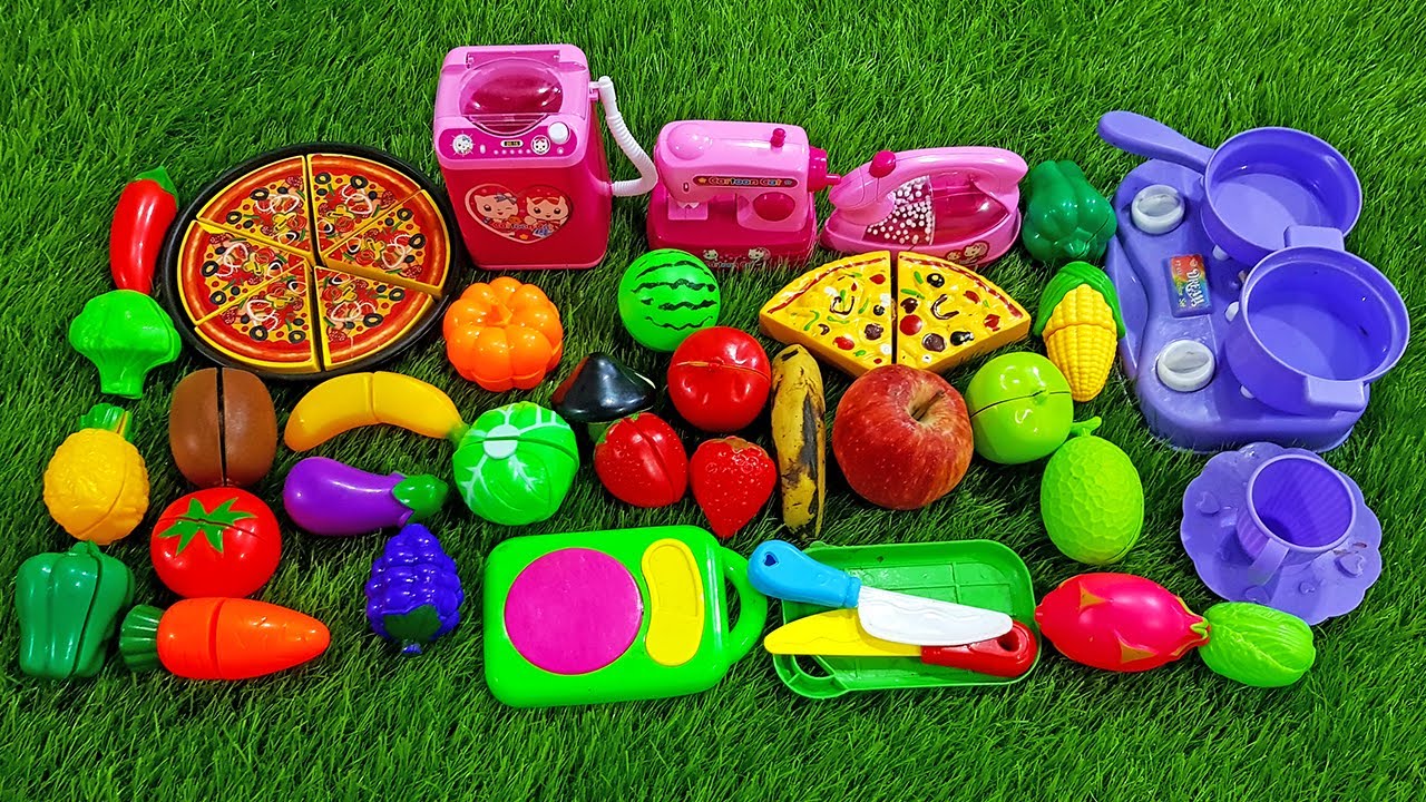 Satisfying Cutting Fruit | Unboxing Mint Banana & Washing machine ...