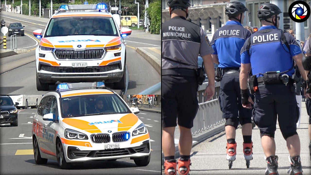 Police Genève - Voitures et Rollerblades ! - YouTube