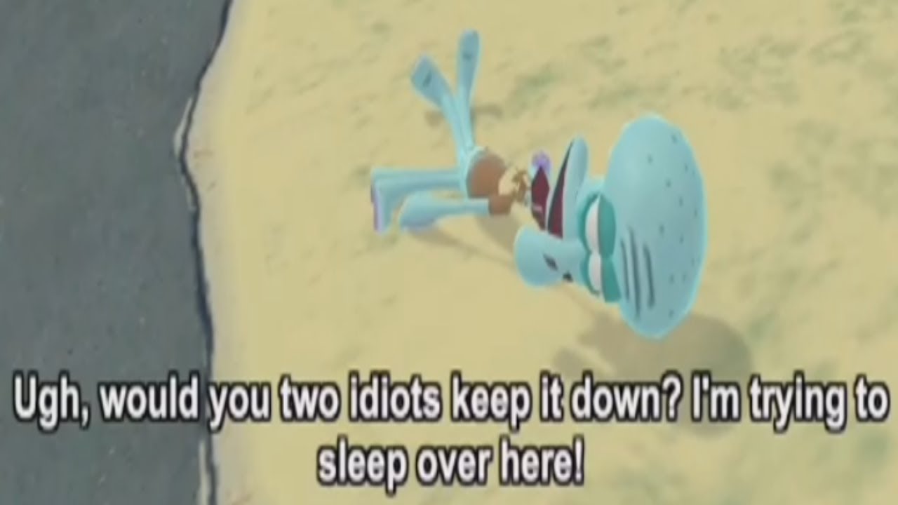 Loudward is trying to sleep, so keep it down (AI Sponge Clip) - YouTube