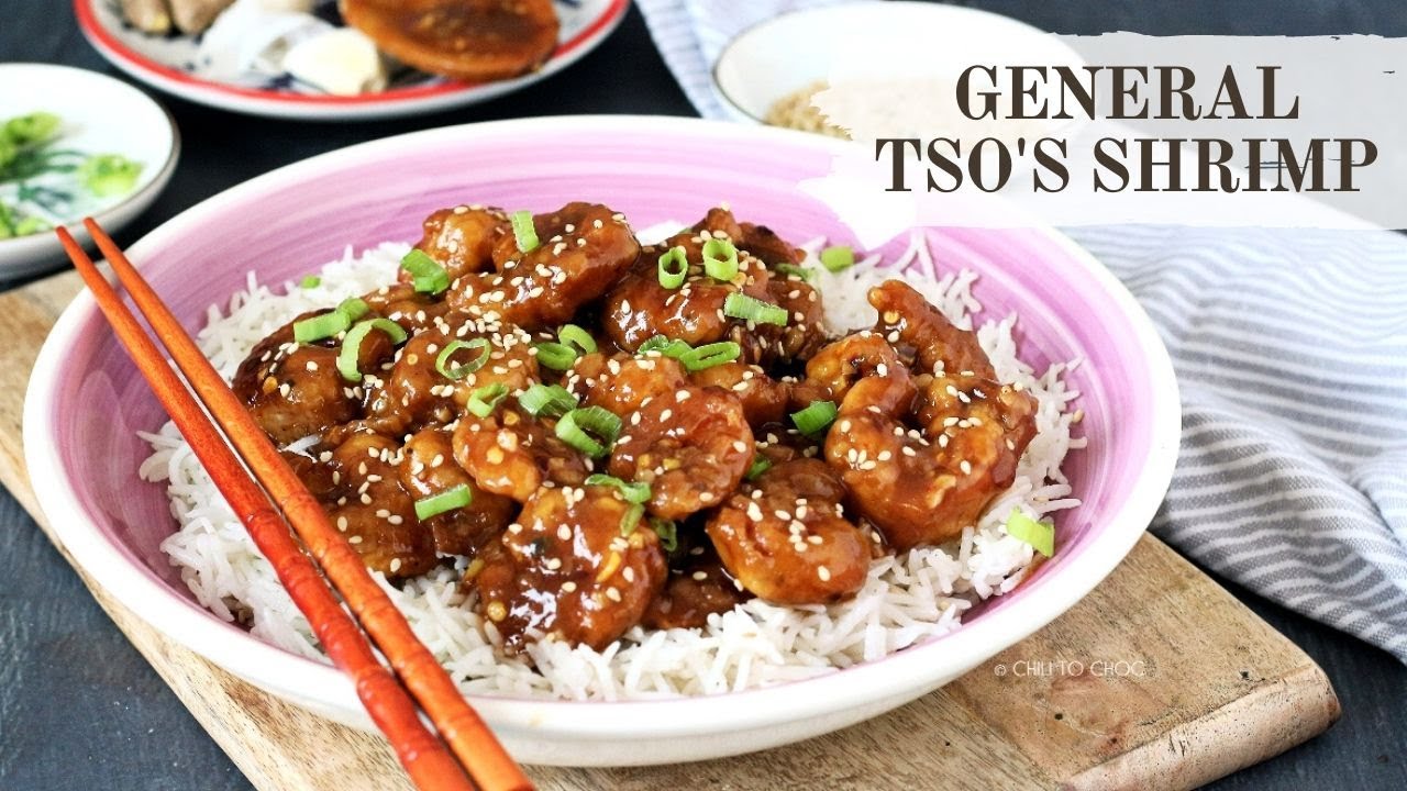 General Tso's Shrimp Recipe - Chinese Takeout At Home Without Deep ...