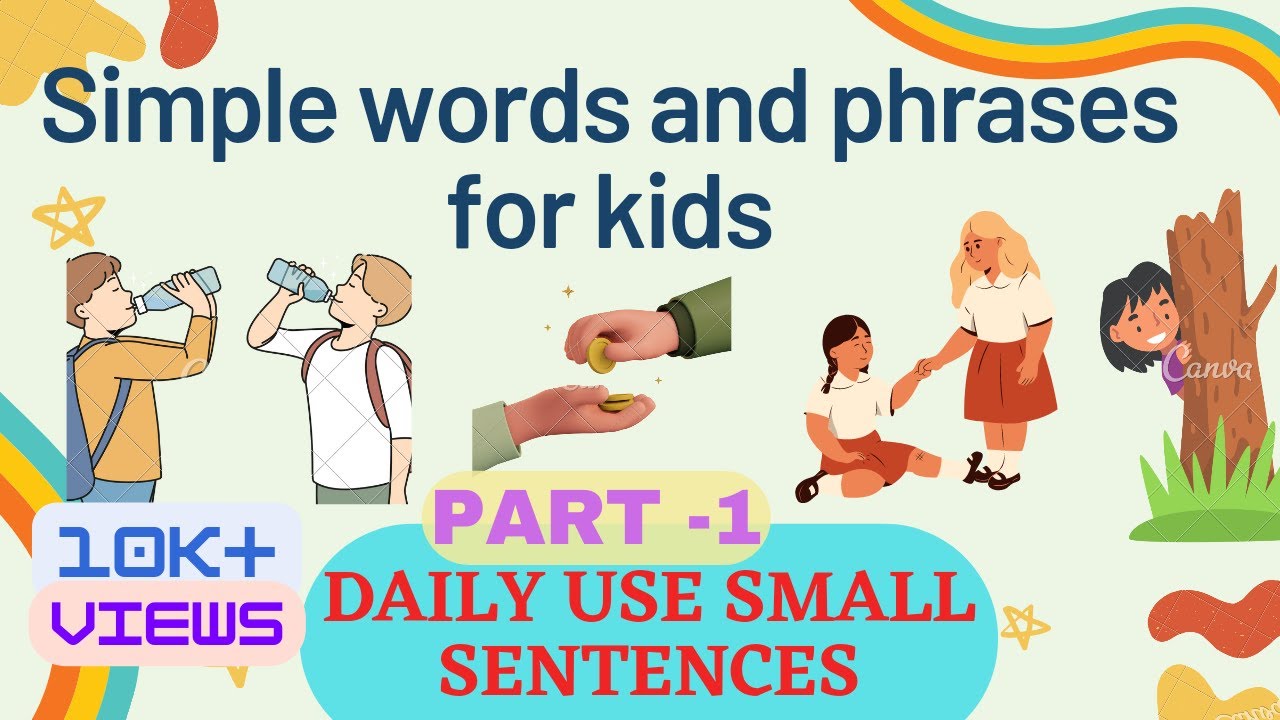 Simple words and Phrases for Kids | English Speaking At Home | How to ...