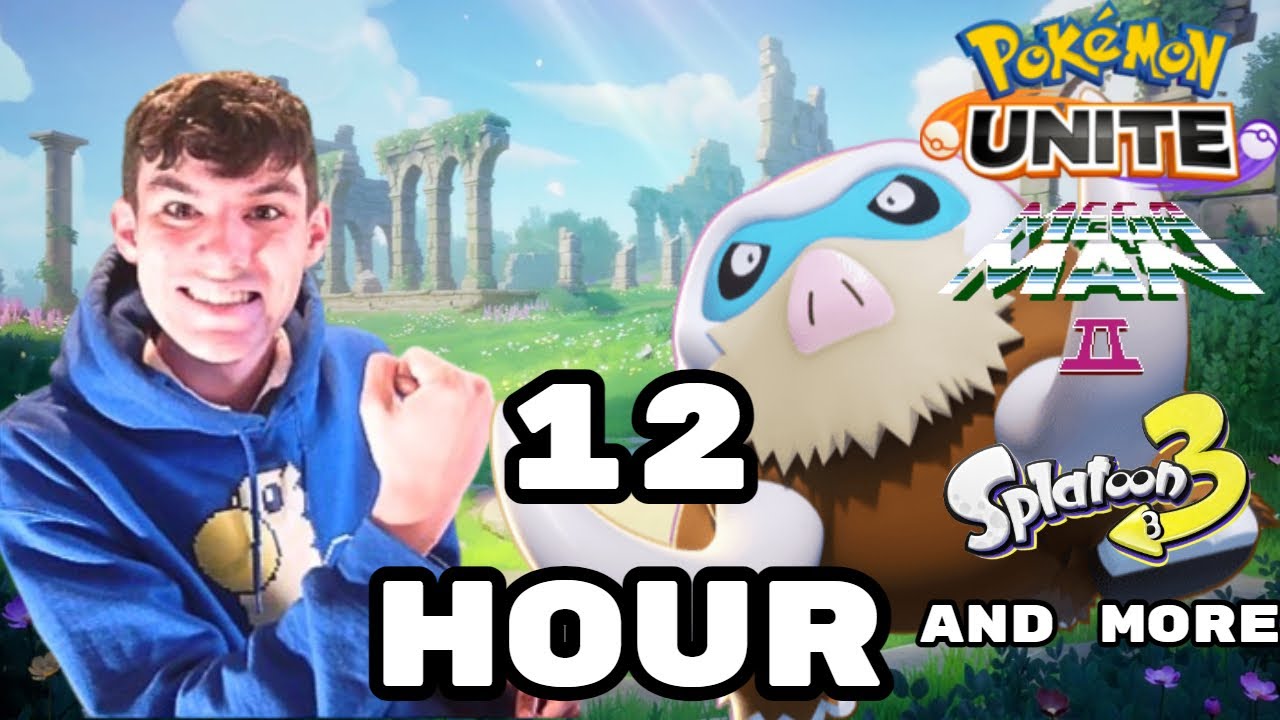 12 HOUR Live Stream Pokemon Unite Mega Man Splatoon 3 and MORE Beelama ...