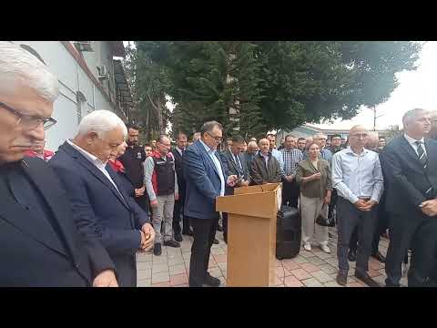 Yaşamını Kaybeden Veteriner Hekimler Odası Başkanı Nihat Köse İçin Üzeyir Can Kısa Bir Konuşma Yaptı
