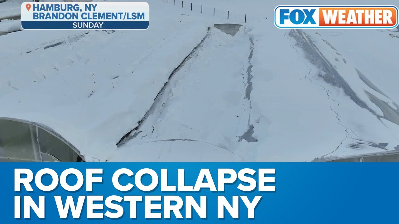 Record Snow Causes Building's Roof To Collapse In Western New York ...
