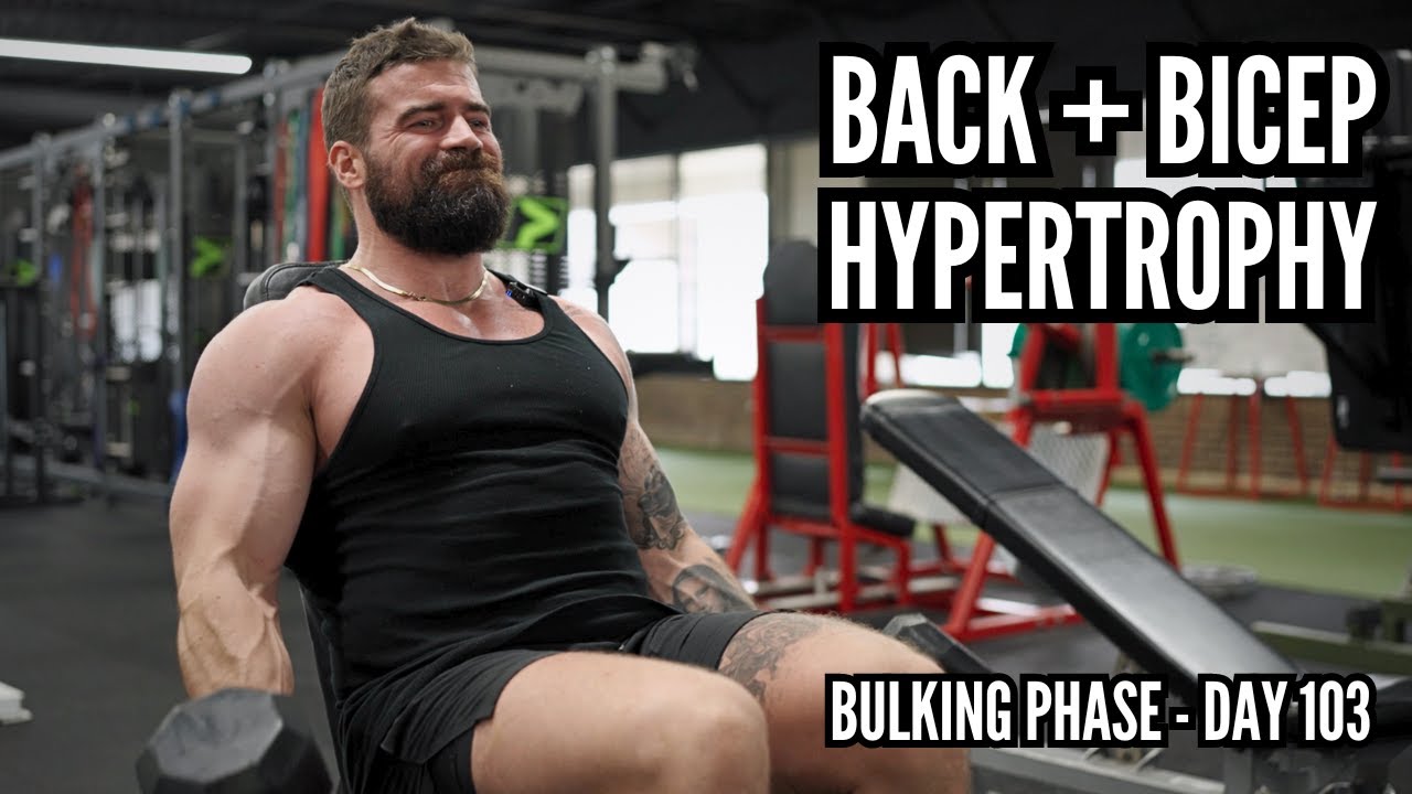 BULK - DAY 103 - Back and Bicep Training - YouTube