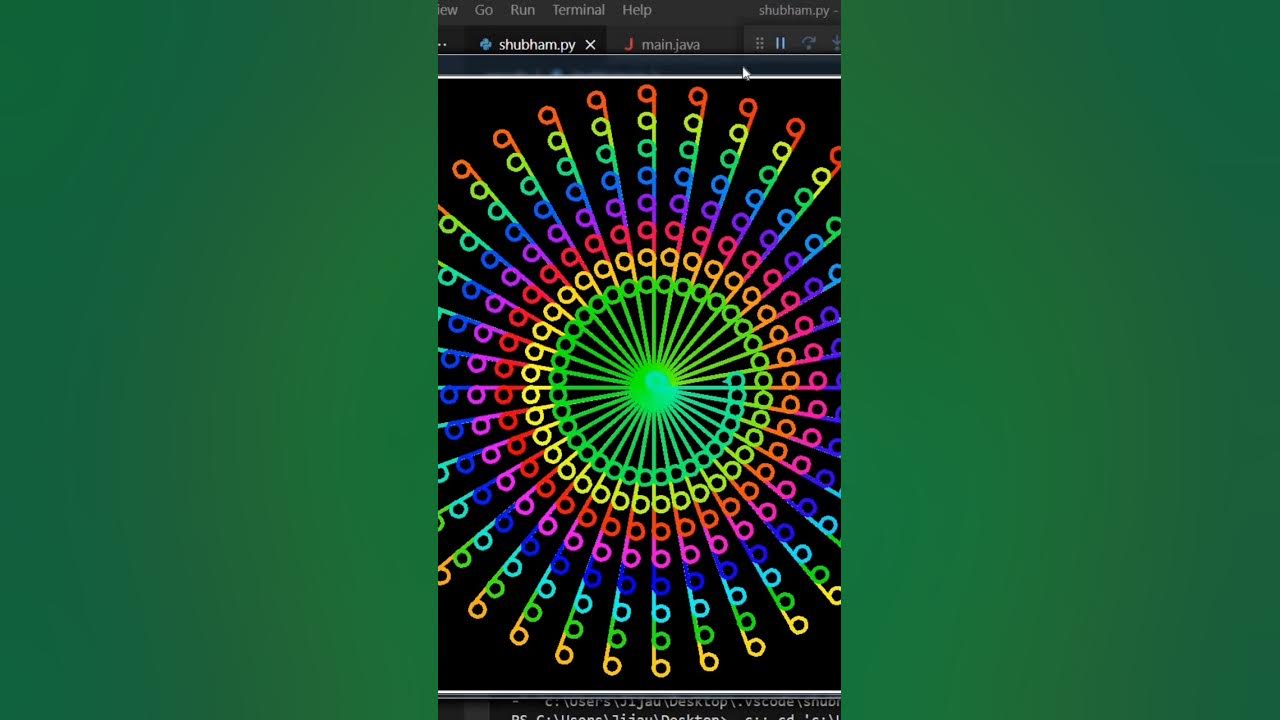 Beautiful 😍 Python Graphics Design Video 👀 Youtube