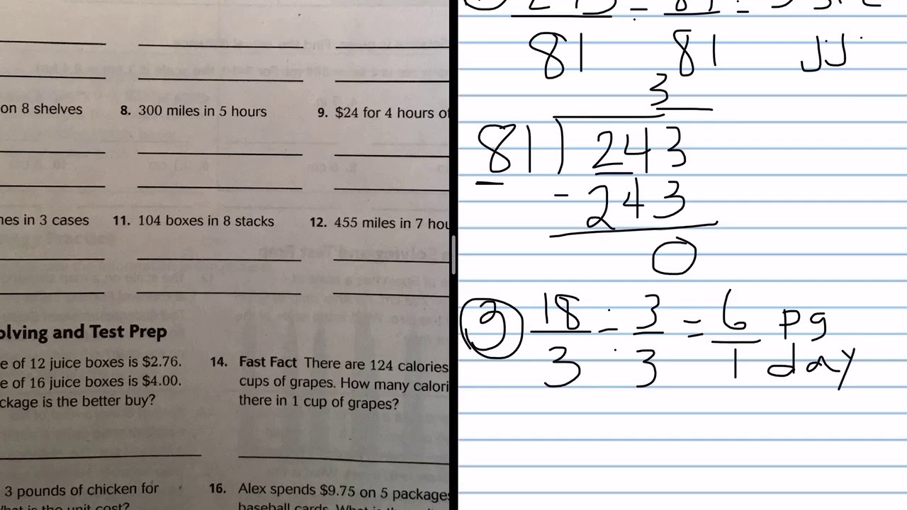 PW103 Ratios and Rates Practice - YouTube