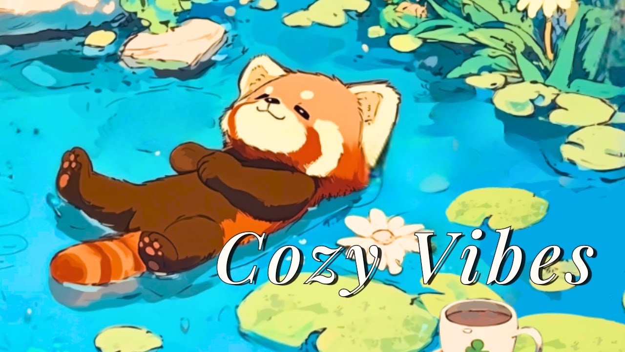 Red Panda’s Cozy Hideout🐾 | Chill Lofi Café by the Water #lofi # ...
