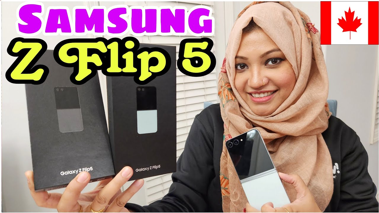 Samsung Galaxy Z Flip 5 Unboxing! The Best Flip Smartphone! 😍🔥🇨🇦 - YouTube